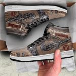 Stranger Things Hellfire Club Eddie Munson Custom Mid Shoes | GEARSNKRS